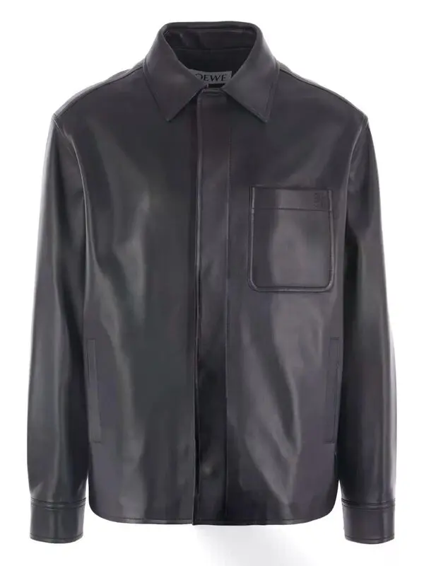 Loewe Leather Shirt Jacket