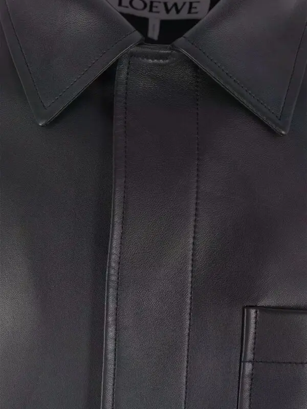 Loewe Leather Shirt Jacket