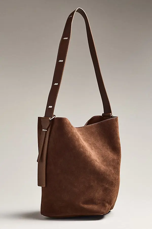 MELIE BIANCO Ezra Faux-suede Tote - Brown