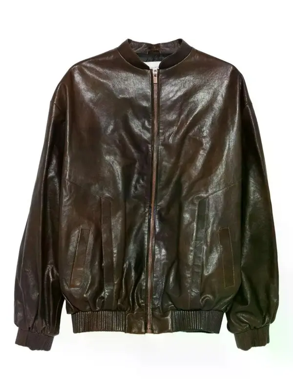 Magda Butrym Leather Bomber Jacket