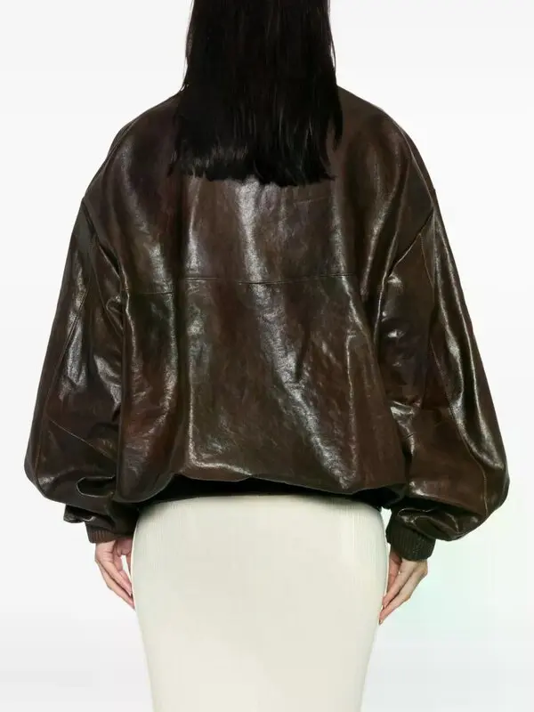 Magda Butrym Leather Bomber Jacket