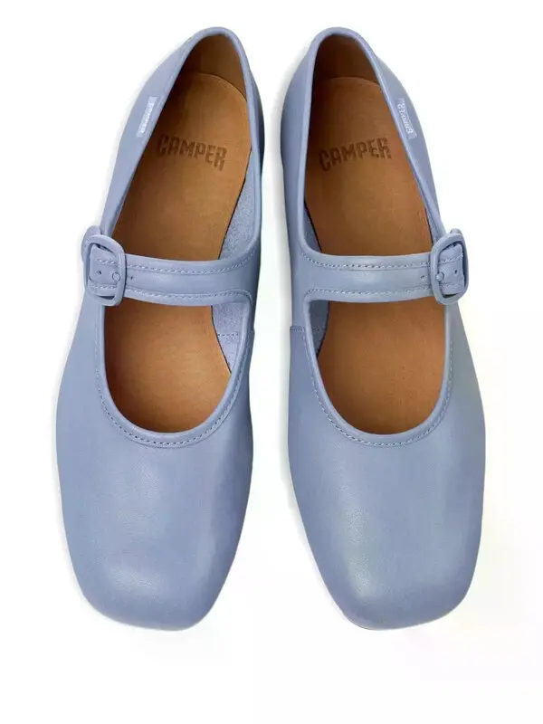Camper Leather Ballet Flats - Blue