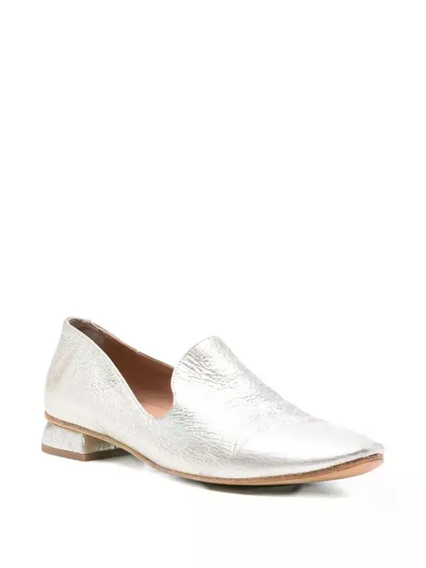 KUDETA Metallic Leather Loafers
