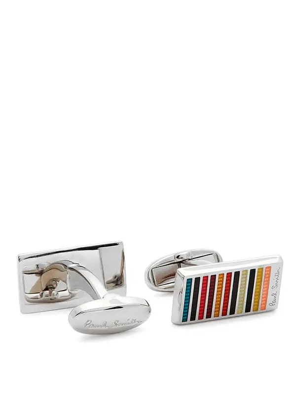 Paul Smith Signature Stripe Cufflinks - Multicoloured