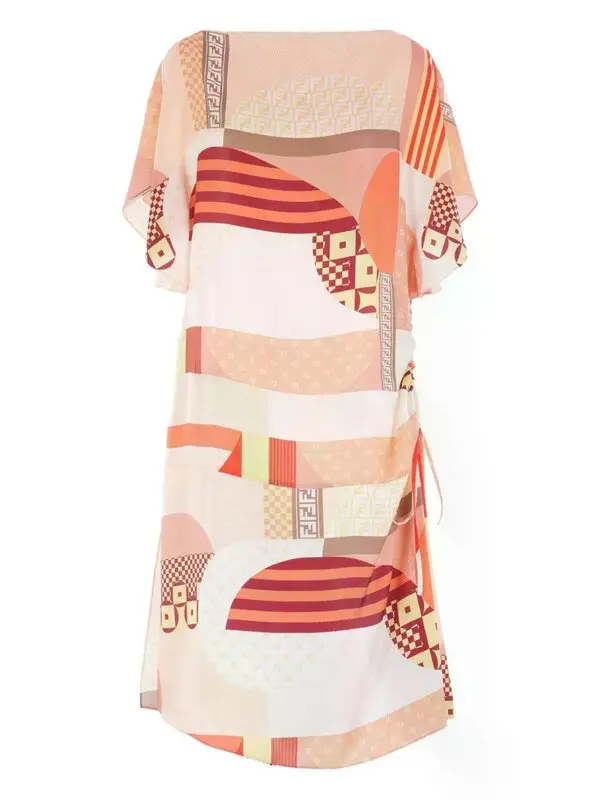 Fendi Abstract-print Mini Dress