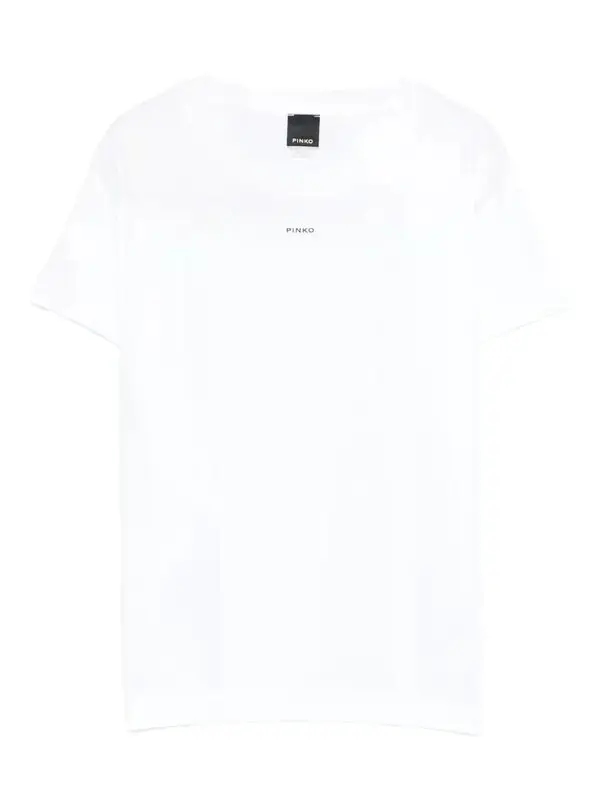 Pinko Logo-print Cotton T-shirt - White