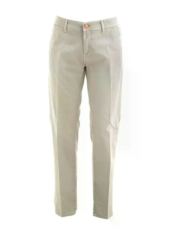 BARBA NAPOLI Button-detail Trousers