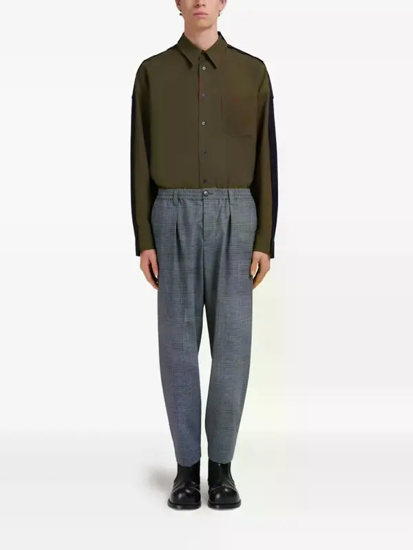 Marni Checked Pleated Trousers