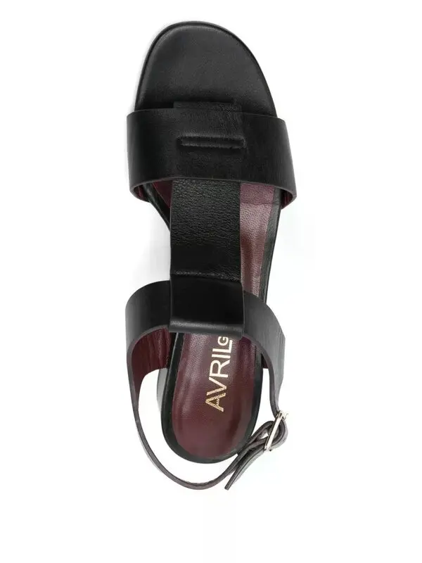 AVRIL GAU 40mm Leather T-bar Heeled Sandals