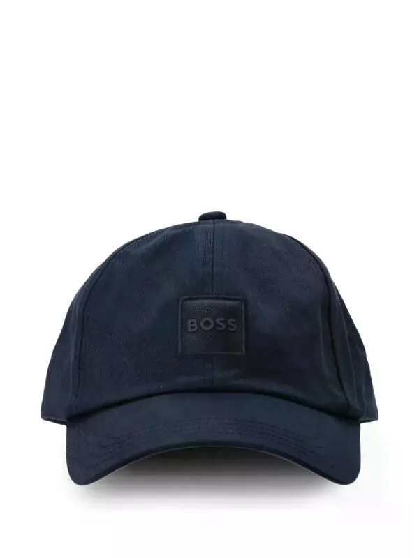 BOSS Logo-patch Baseball Cap - Blue