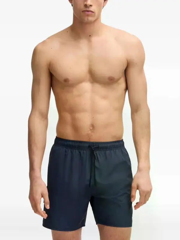 BOSS Logo-embroidered Swim Shorts