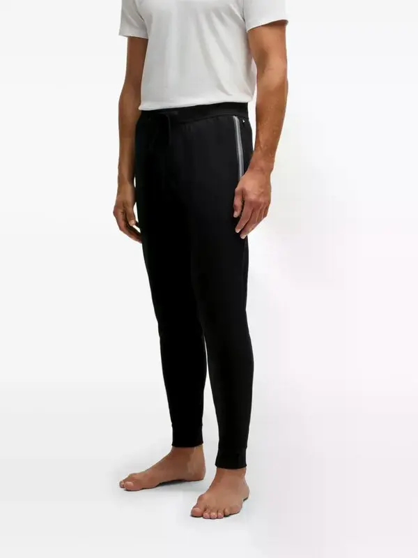 BOSS Cotton Track Pants - Black