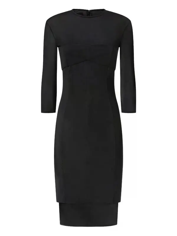 Pinko Layered-hem Midi Dress
