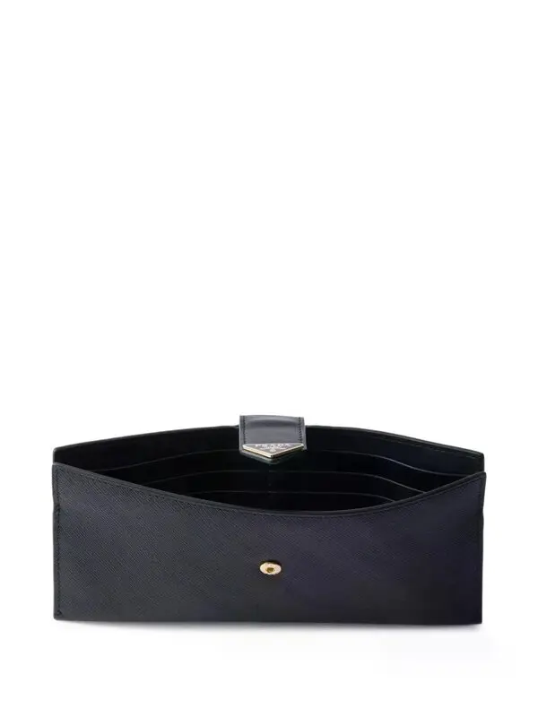 Prada Triangle-logo Wallet - Black