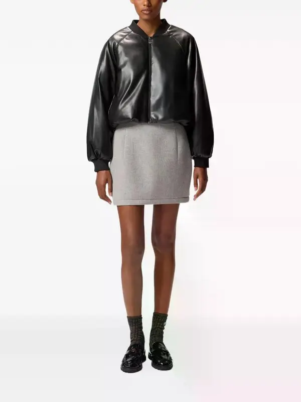 Pinko Raglan Sleeve Bomber Jacket - Black
