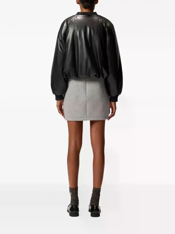 Pinko Raglan Sleeve Bomber Jacket - Black