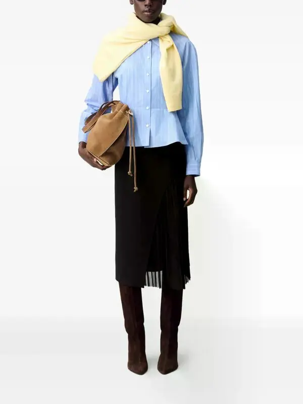 Claudie Pierlot Pleated Midi Skirt