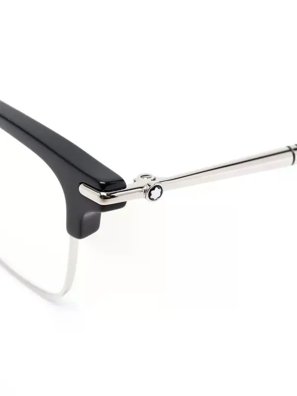 Montblanc Square-frame Glasses - Black
