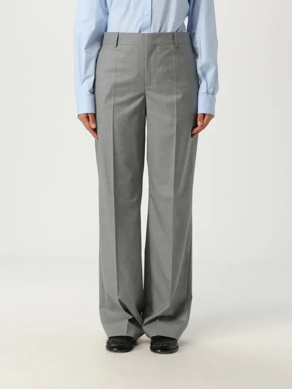 Moschino Tailored Wide Leg Trousers - Grey