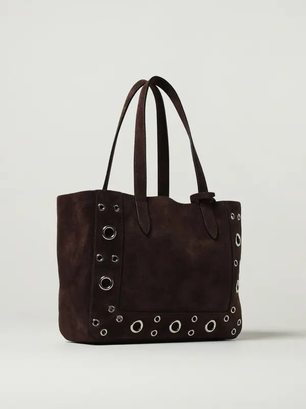 Valentino Garavani Suede Tote Bag With Grommets