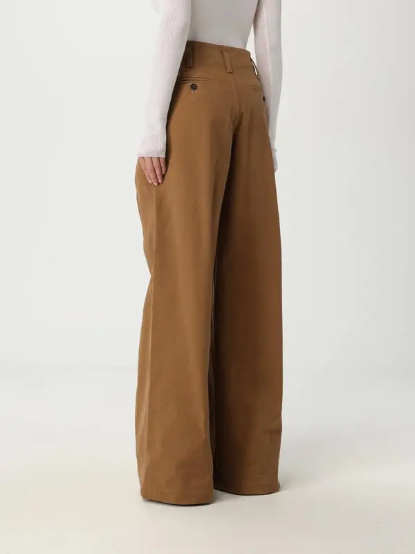 Chloé High-waisted Wide-leg Trousers - Brown