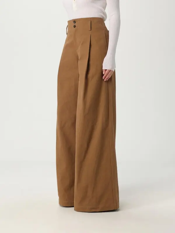 Chloé High-waisted Wide-leg Trousers - Brown