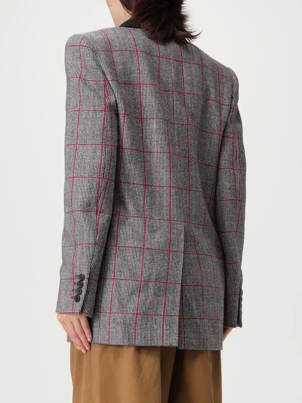 Chloé Double Breasted Checked Jacket