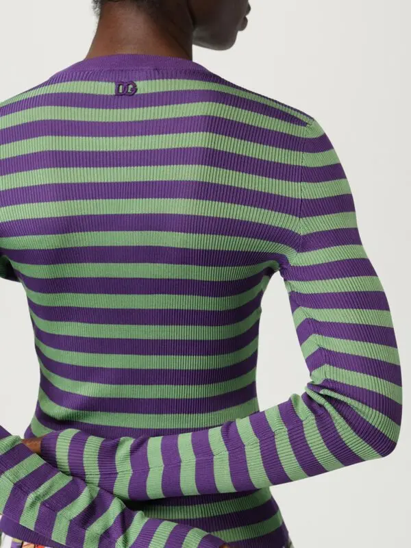 Dolce & Gabbana Striped Fine Knit Sweater