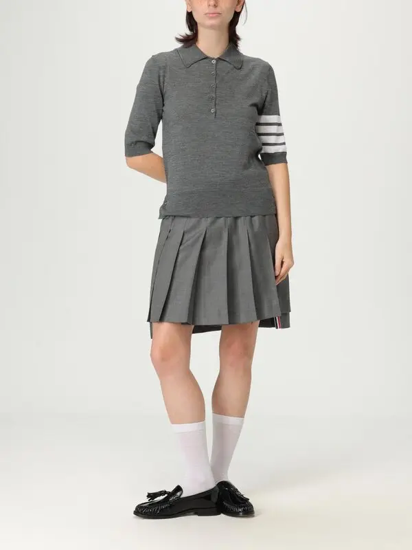 Thom Browne Four-bar Polo Shirt