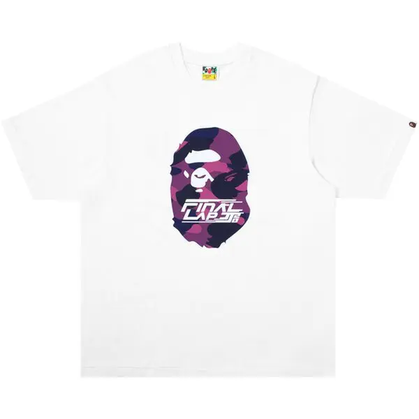 A BATHING APE X Jj Lin Ape Head Relaxed Fit Tee - White
