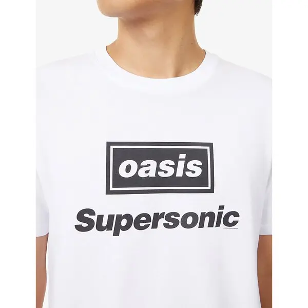 Oasis Supersonic Relaxed-Fit Cotton T-Shirt Xxl - White | Editorialist