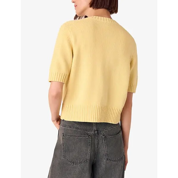 Whistles Button-down Cotton Cardigan