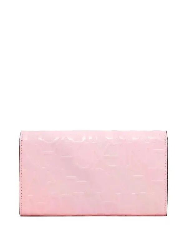 Armani Exchange Embossed-logo Foldover Top Purse