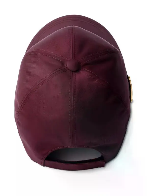 Prada Logo-plaque Baseball Cap - Red