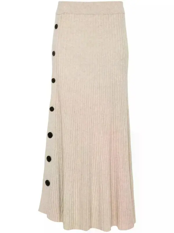 Eric Bompard Buttoned Maxi Skirt