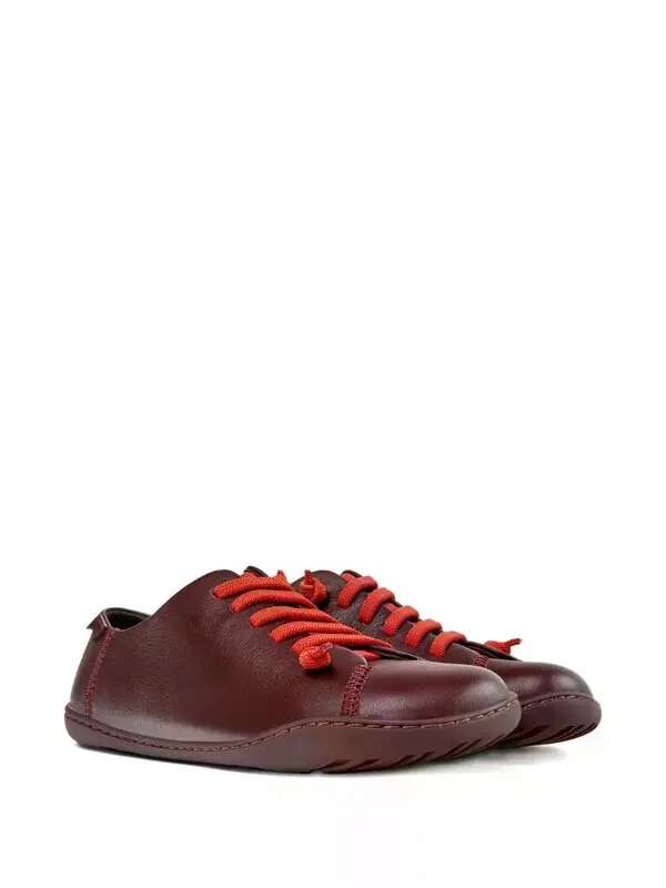 Camper Peu Cami Leather Lace-up Sneakers - Red