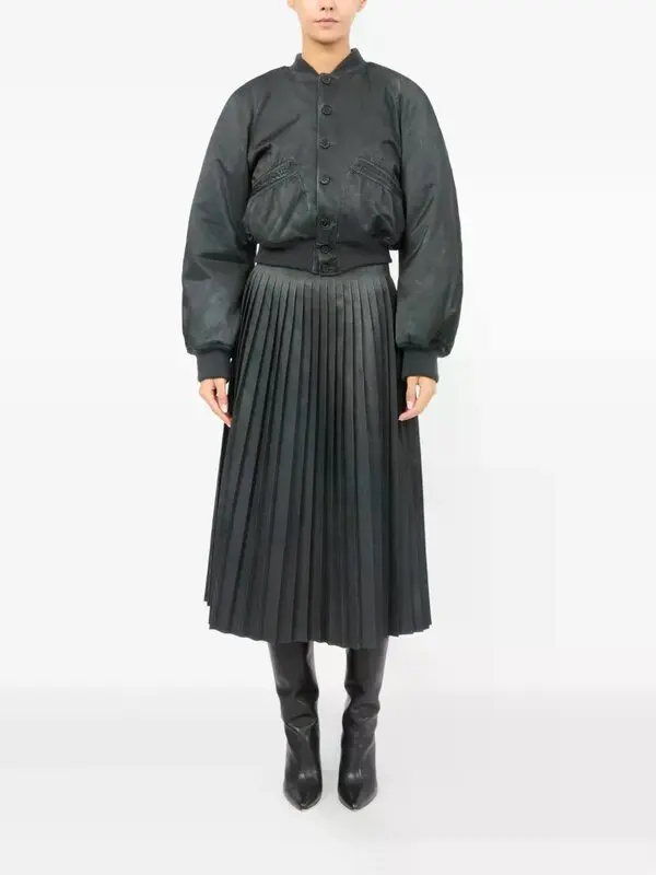 MAISON MARGIELA Cropped Bomber Jacket - Black