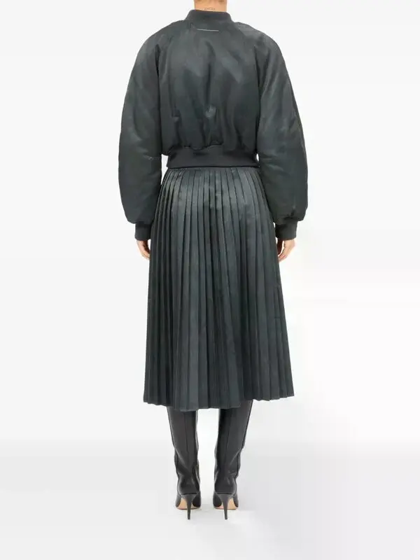 MAISON MARGIELA Cropped Bomber Jacket - Black