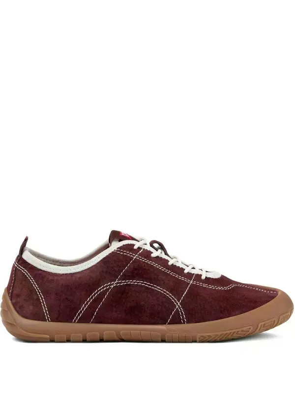 Camper Peu Path Suede Leather Sneakers - Red