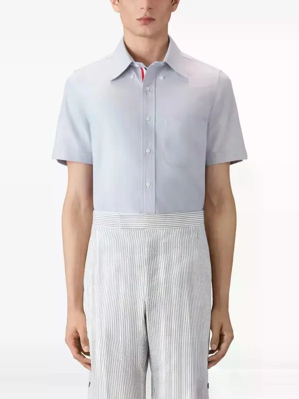 Thom Browne Patch-pocket Short-sleeve Shirt