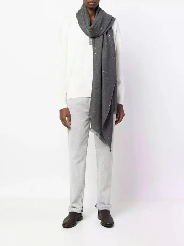 Brunello Cucinelli Sequin-embellished Scarf