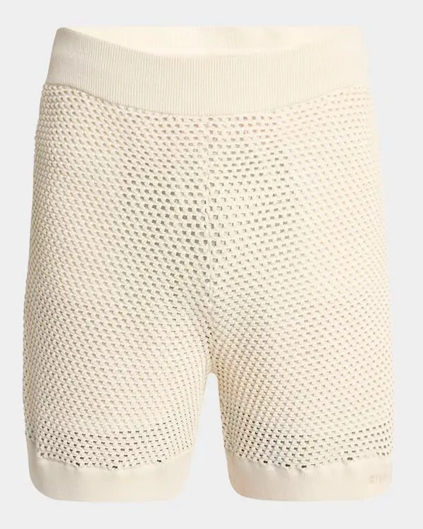 Givenchy Mesh Knit Shorts - Ecru