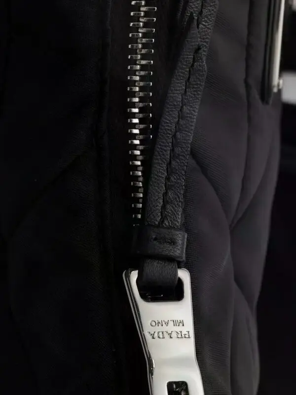 Prada Re-nylon Padded Shoulder Bag With Triangle Motif