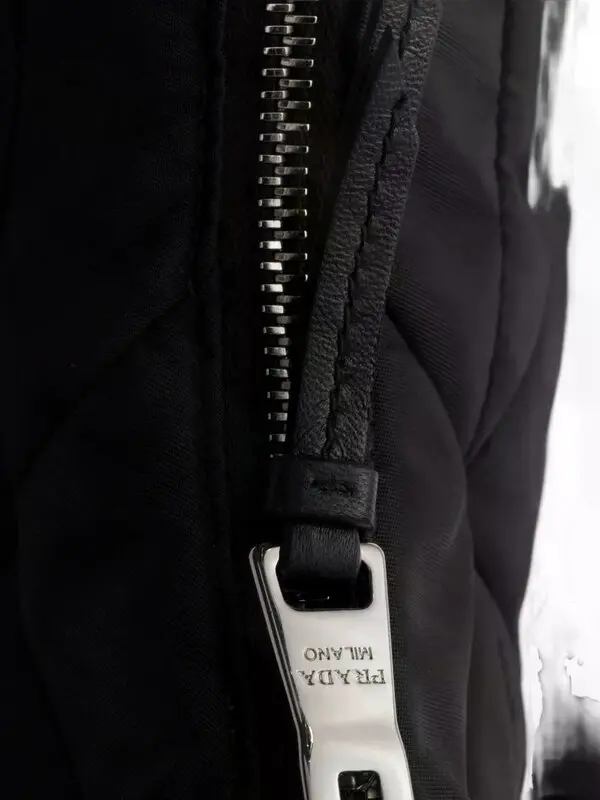 Prada Re-nylon Padded Shoulder Bag With Triangle Motif