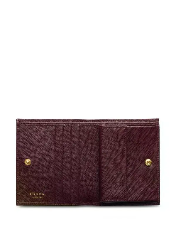 Prada Small Leather Wallet - Red