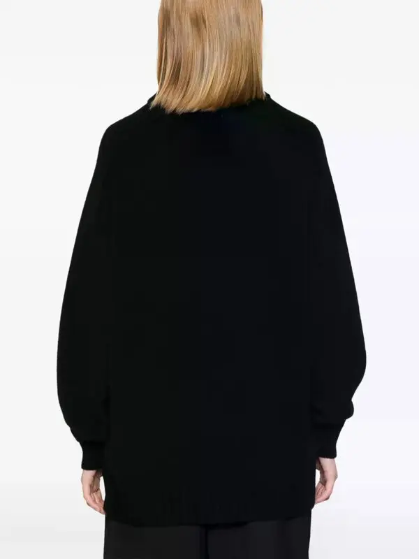 Eric Bompard Hammer-sleeve Round-neck Cashmere Sweater