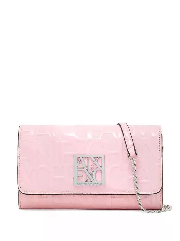 Armani Exchange Embossed Logo Foldover Purse