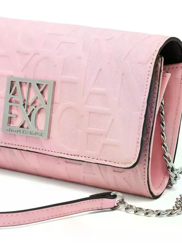 Armani Exchange Embossed Logo Foldover Purse