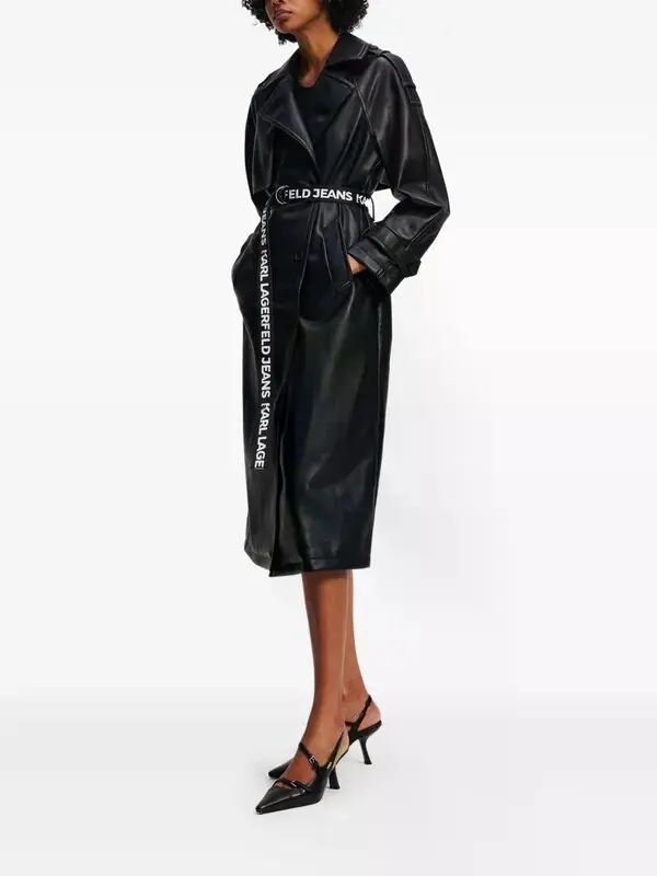 slim fit dress slacks Fauber Faux Leather Mini Dress Black / 8