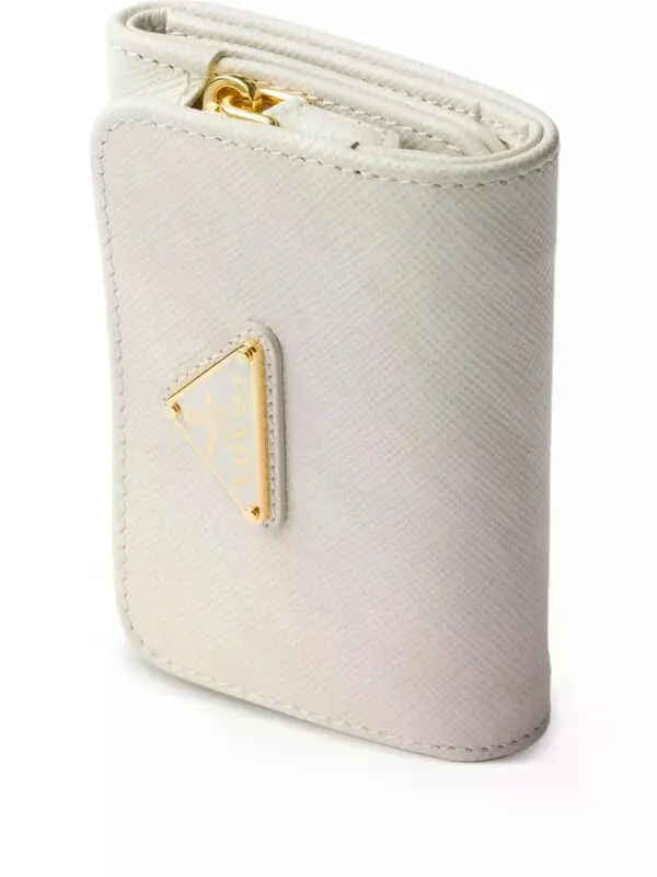 Prada Small Saffiano Leather Wallet - White